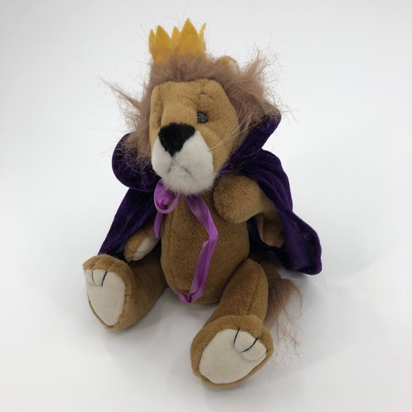 Ty | Toys | Ty King Lion Plush 993 Sire Purple Cape Yellow Crown ...